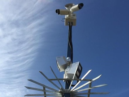 Scaffolding Setup for Timelapse Camera Installation